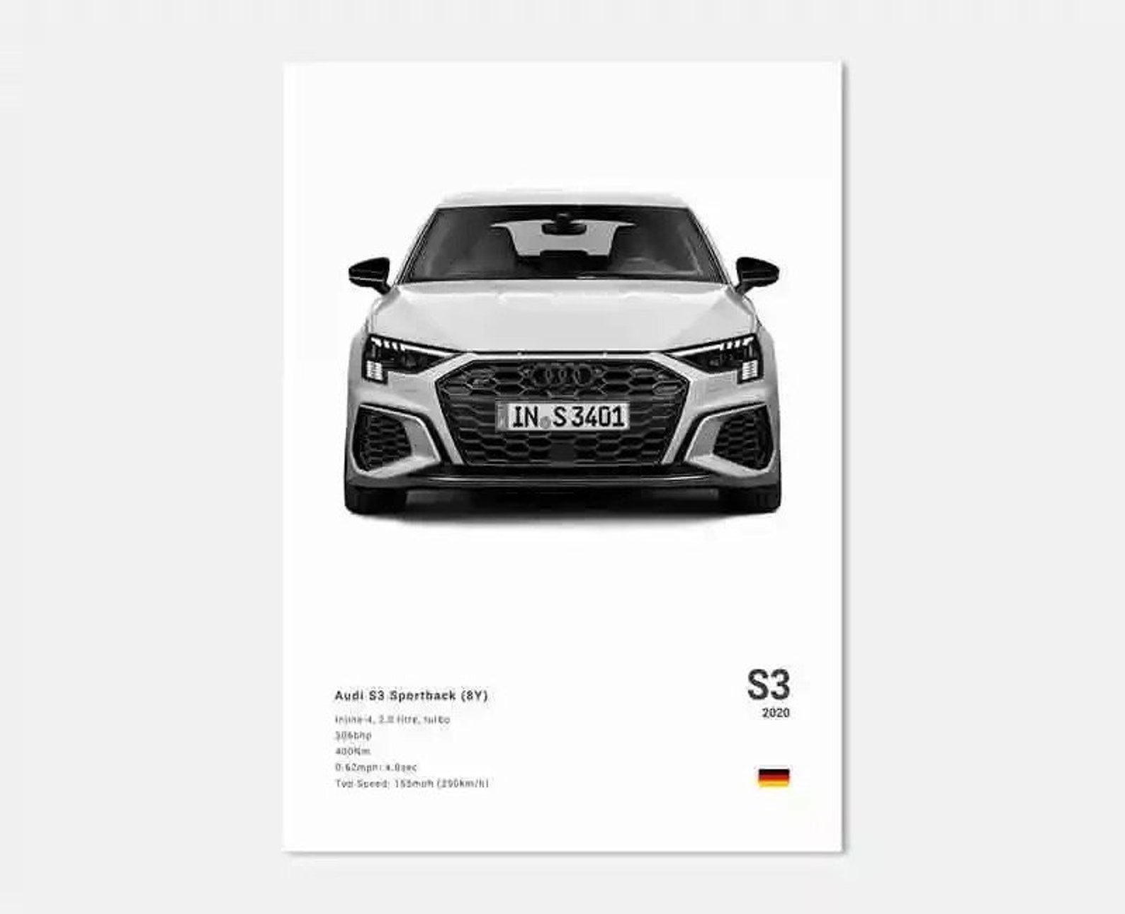 German Cars Rs3 Car Photography Poster Aesthetic Luxury R8 C8 Supercar ...