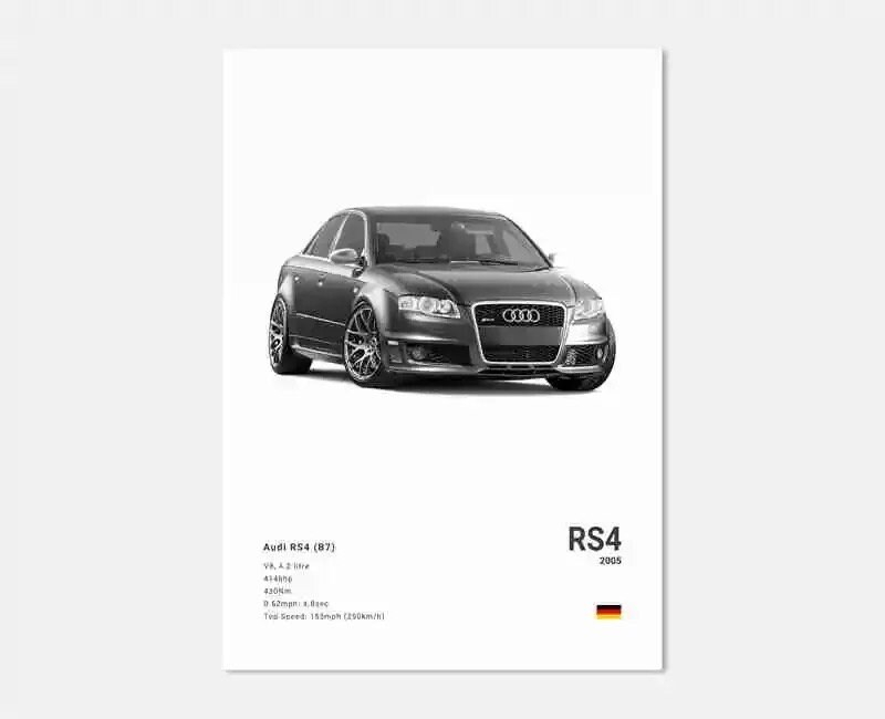 German Cars Rs3 Car Photography Poster Aesthetic Luxury R8 C8 Supercar ...