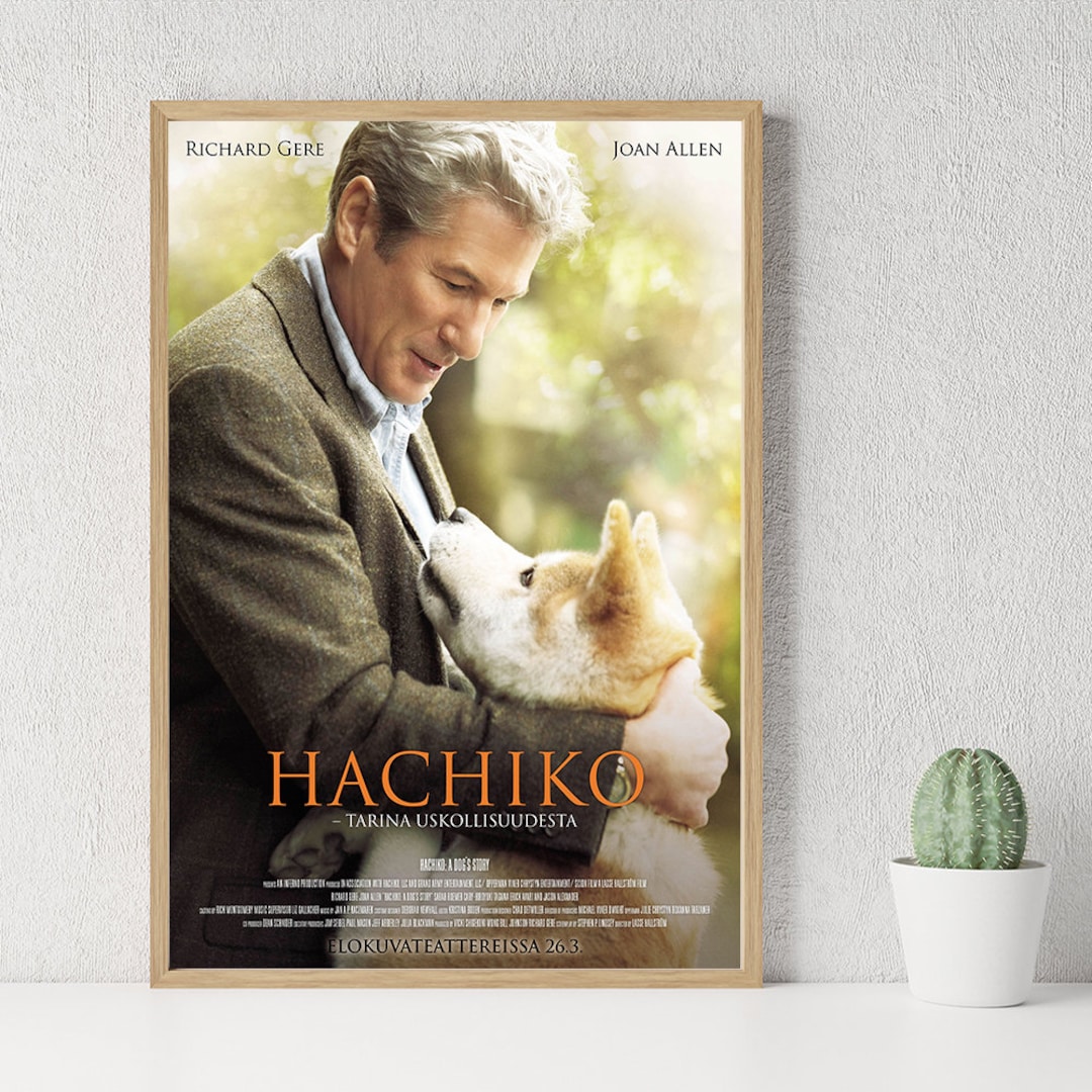 Hachi A Dog's Tale 2009 Movie Poster, Canvas Print, Art Poster for Gift ...
