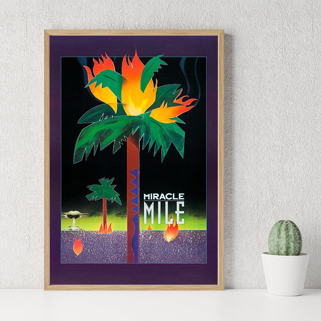Miracle Mile 1988 Movie Poster, Canvas Print, Art Poster for Gift, Room ...