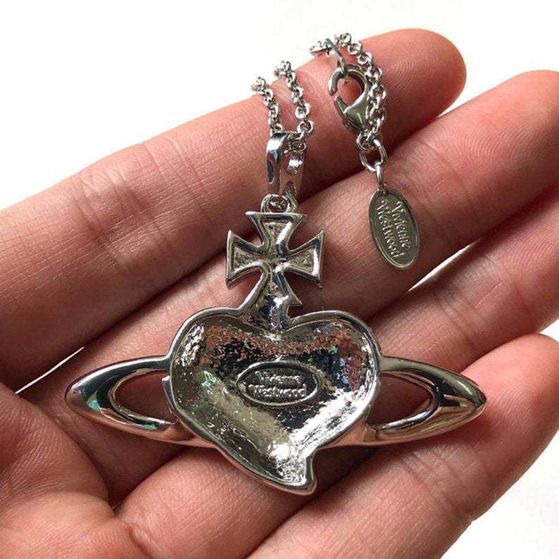 New in Box Vivienne Westwood Necklaces,large CZ Diamond Red Heart ...