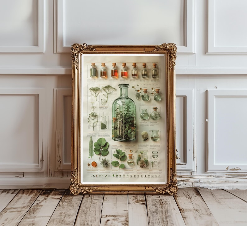 Chlorophyll Science Print Botanical Flower Print Floral Gift Poster ...