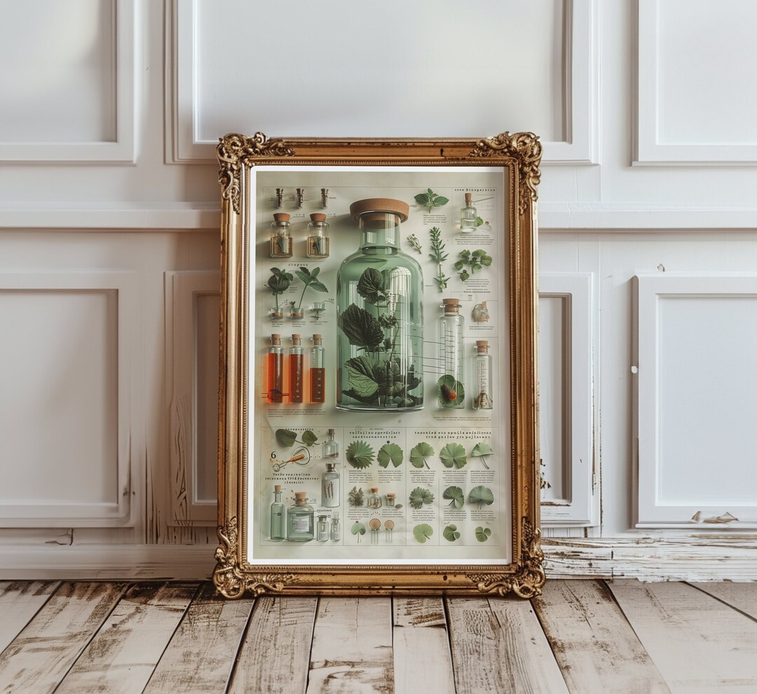 Chlorophyll Science Print Botanical Flower Print Floral Gift Poster ...