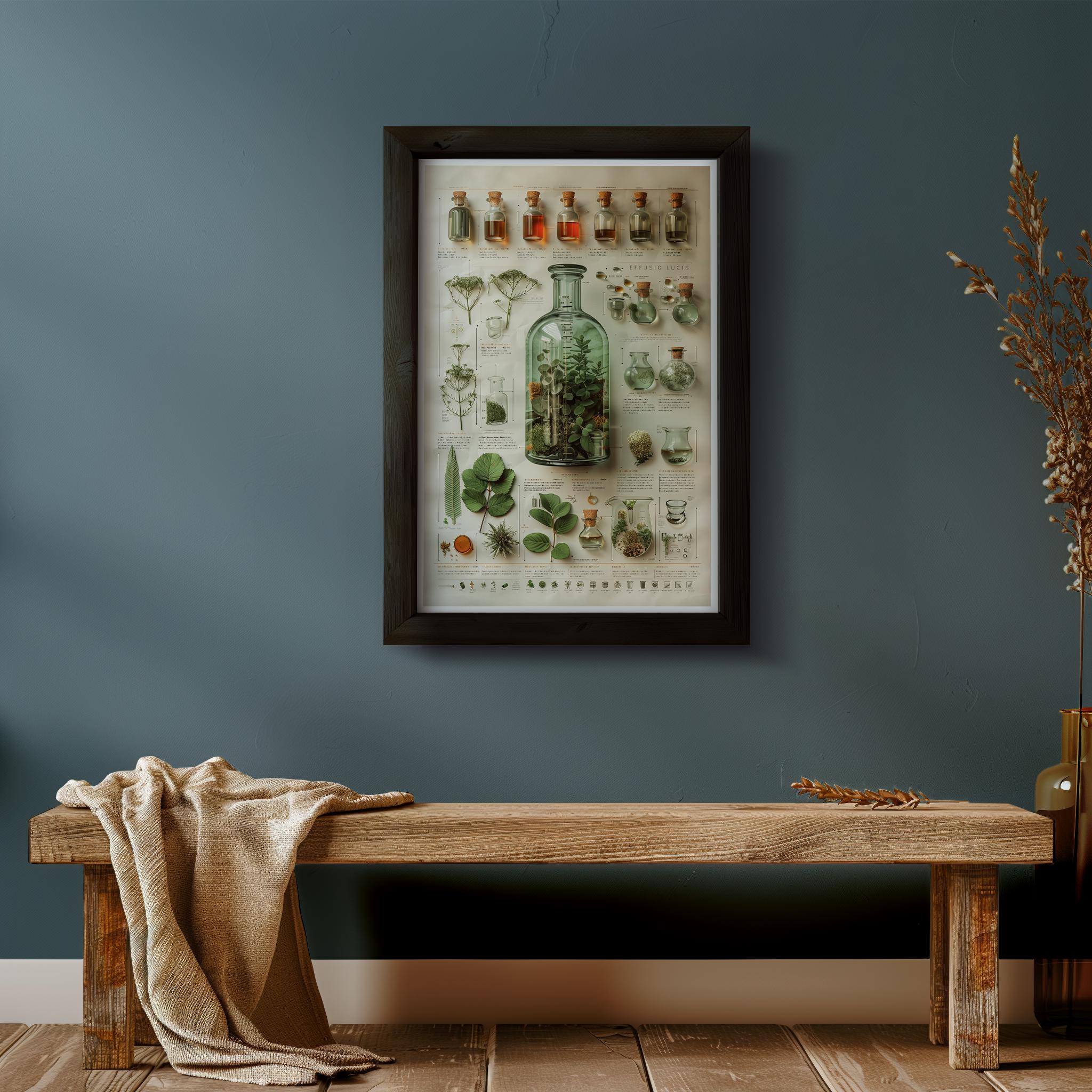 Chlorophyll Science Print Botanical Flower Print Floral Gift Poster ...