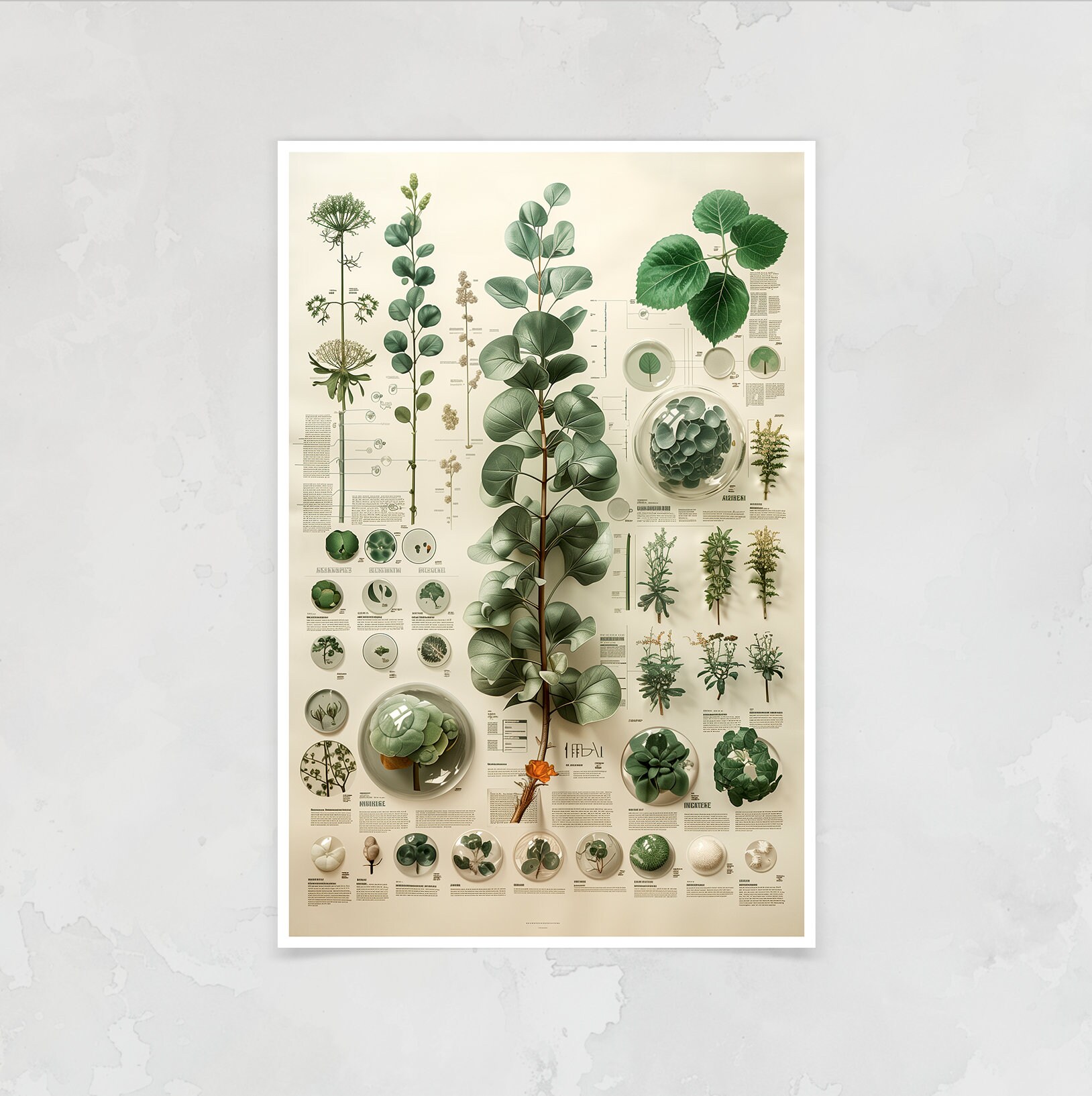 Chlorophyll Science Print Botanical Flower Print Floral Gift Poster ...