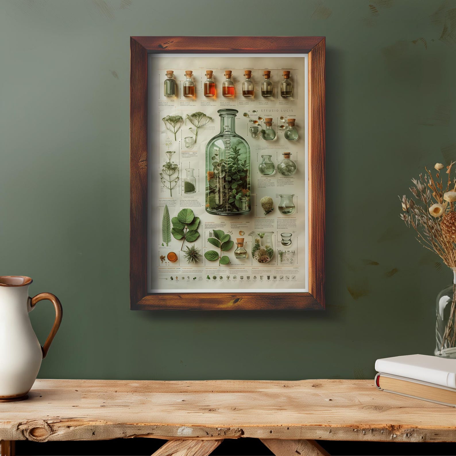 Chlorophyll Science Print Botanical Flower Print Floral Gift Poster ...