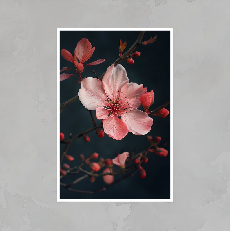 Japanese Maple Tree Print Botanical Flower Print Floral Gift Poster ...