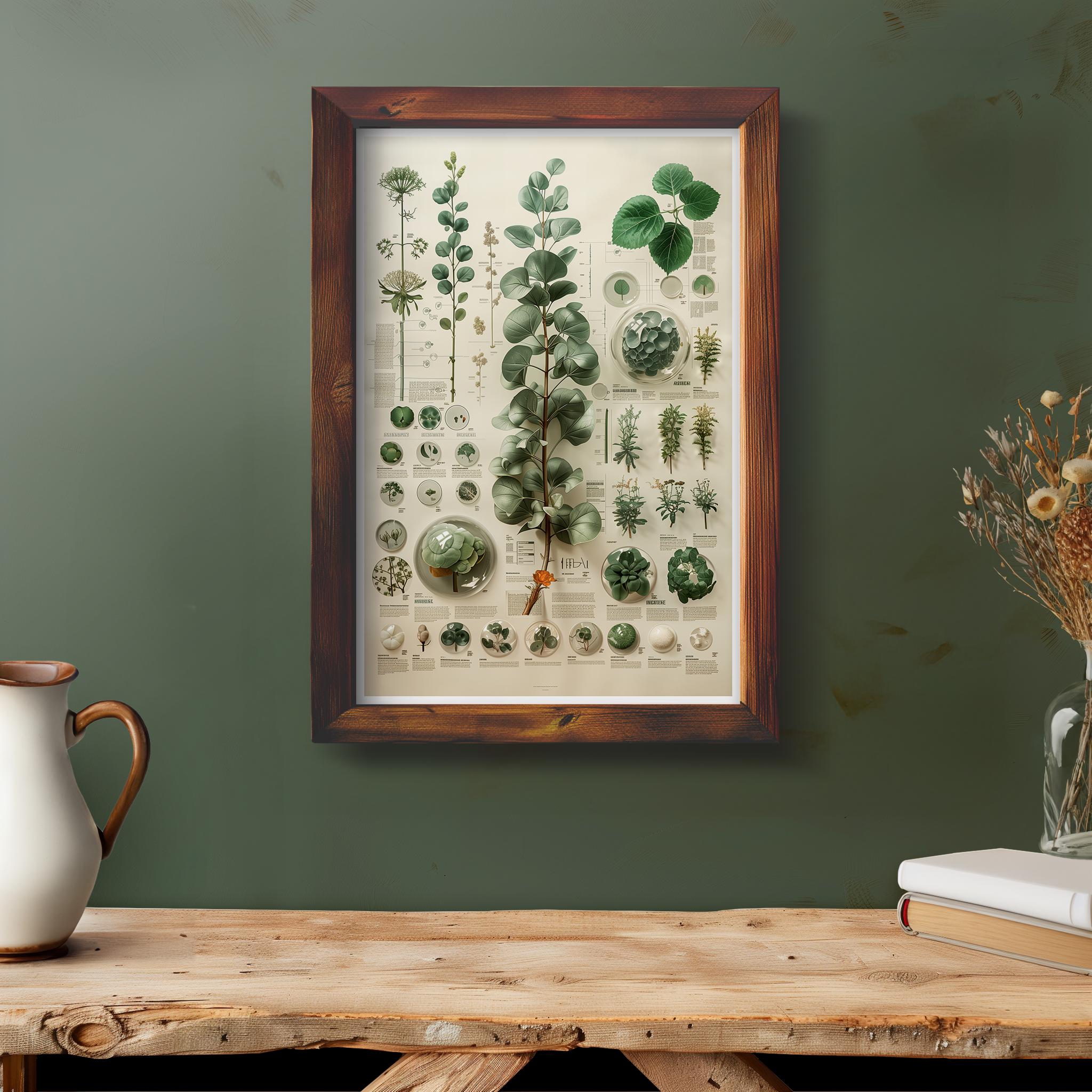 24x36 PRINTABLE Chlorophyll Science Print, Botanical Gift Poster ...