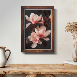 Magnolia Flower Print Botanical Flower Print Magnolia Floral Gift ...