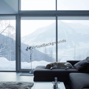 Beautiful Zoom Background Snowy Zoom Background Virtual Meeting ...
