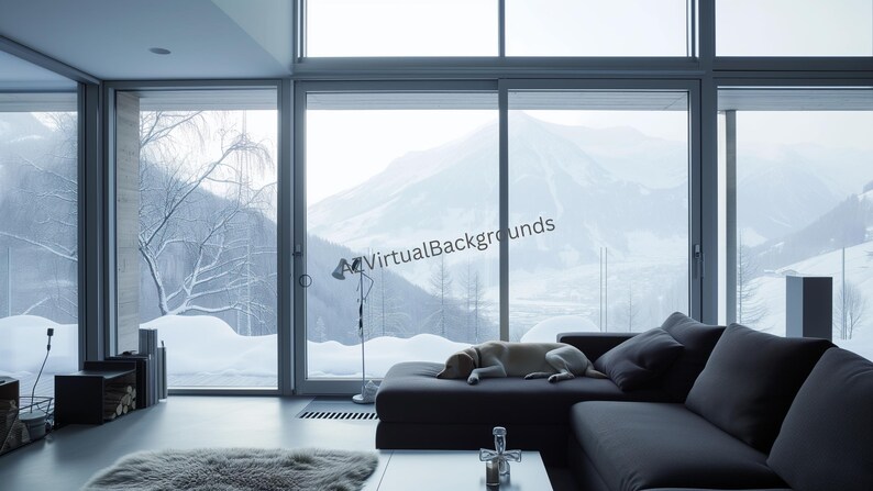 Beautiful Zoom Background Snowy Zoom Background Virtual Meeting ...