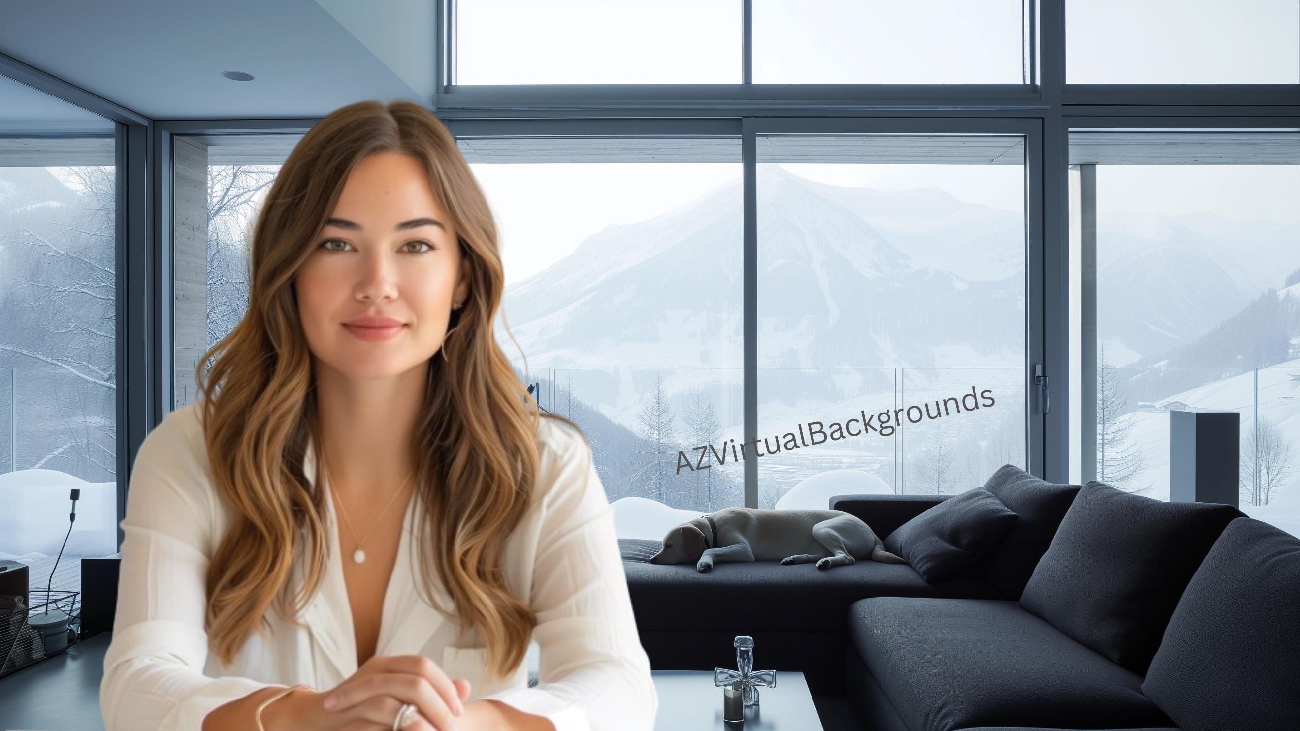 Beautiful Zoom Background Snowy Zoom Background Virtual Meeting ...