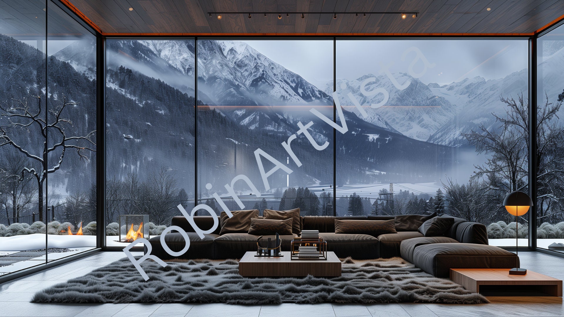 Snowy Mountains Zoom Background Snowy Zoom Background Virtual Meeting ...