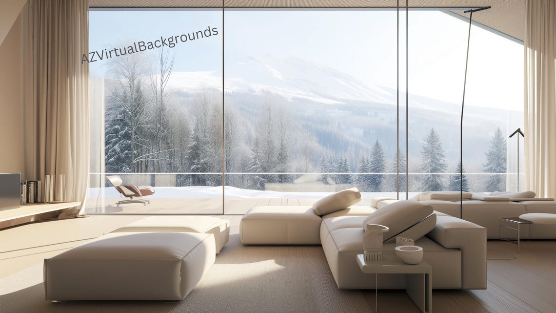 Beautiful Zoom Background Snowy Zoom Background Virtual Meeting ...