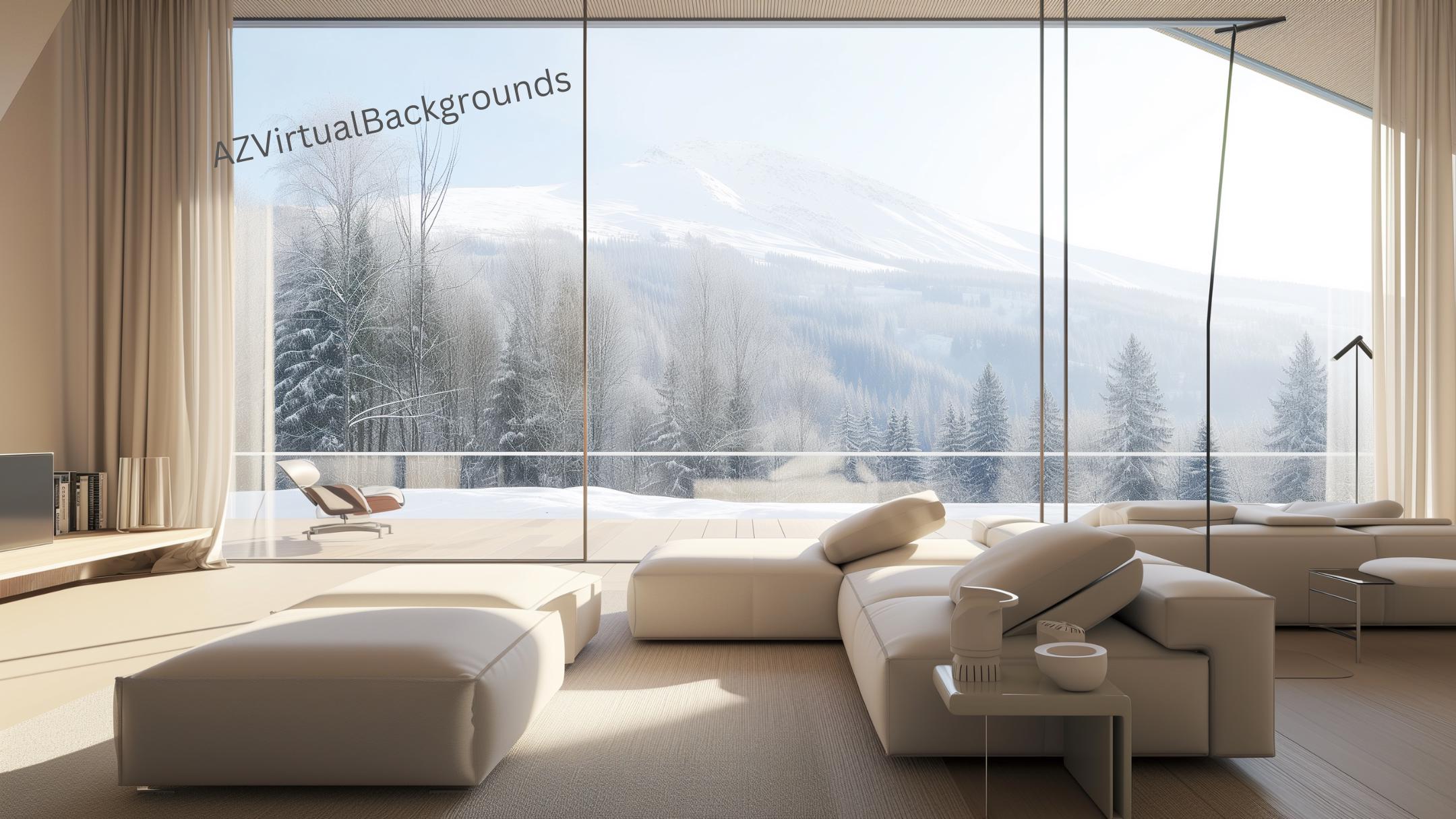 Beautiful Zoom Background Snowy Zoom Background Virtual Meeting ...