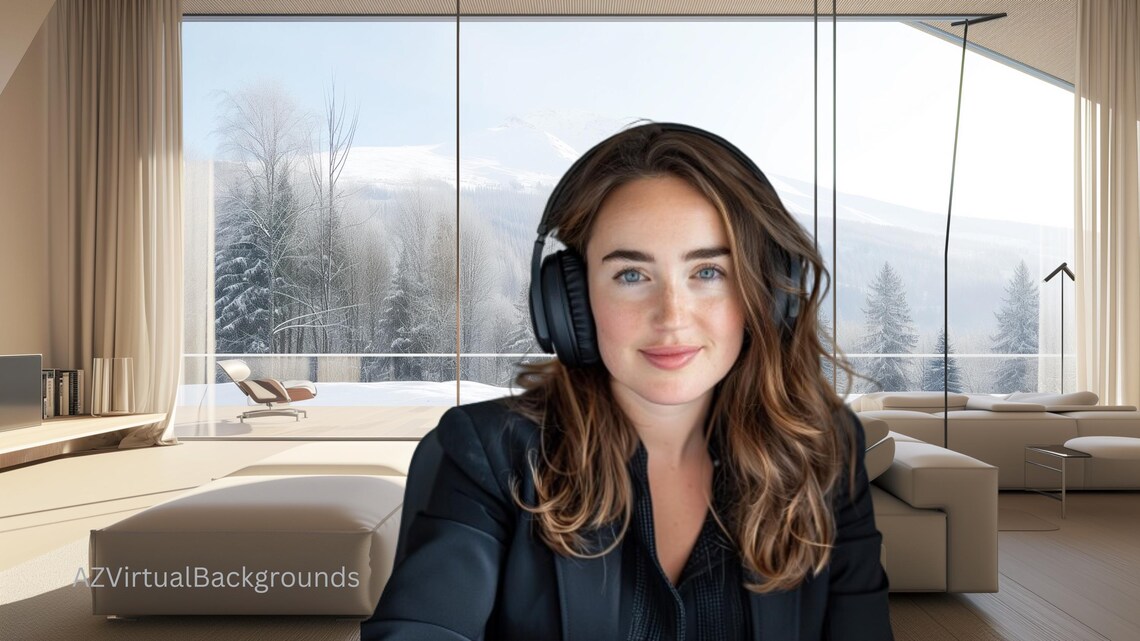 Beautiful Zoom Background Snowy Zoom Background Virtual Meeting ...