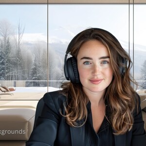 Beautiful Zoom Background Snowy Zoom Background Virtual Meeting ...