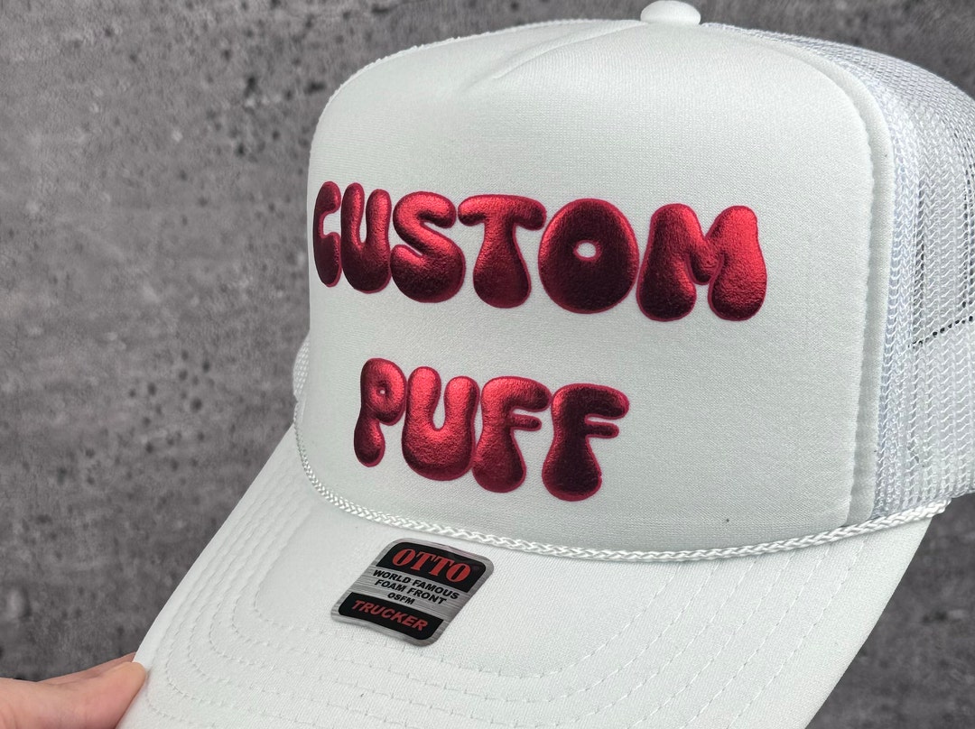 Custom Puff Print Hat, Custom Foam Hat, Custom Mesh Trucker Hat, High ...