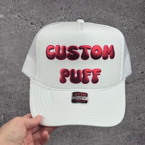 Custom Puff Print Hat, Custom Foam Hat, Custom Mesh Trucker Hat, High ...