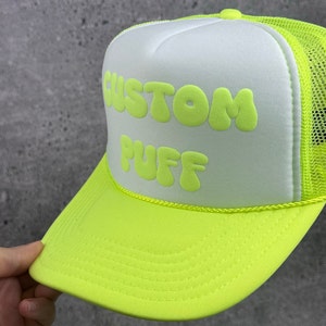 Custom Puff Print Hat, Custom Foam Hat, Custom Mesh Trucker Hat, High ...