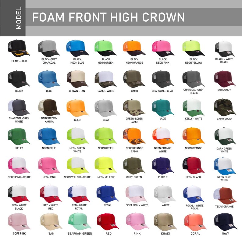Custom Puff Print Hat, Custom Foam Hat, Custom Mesh Trucker Hat, High ...