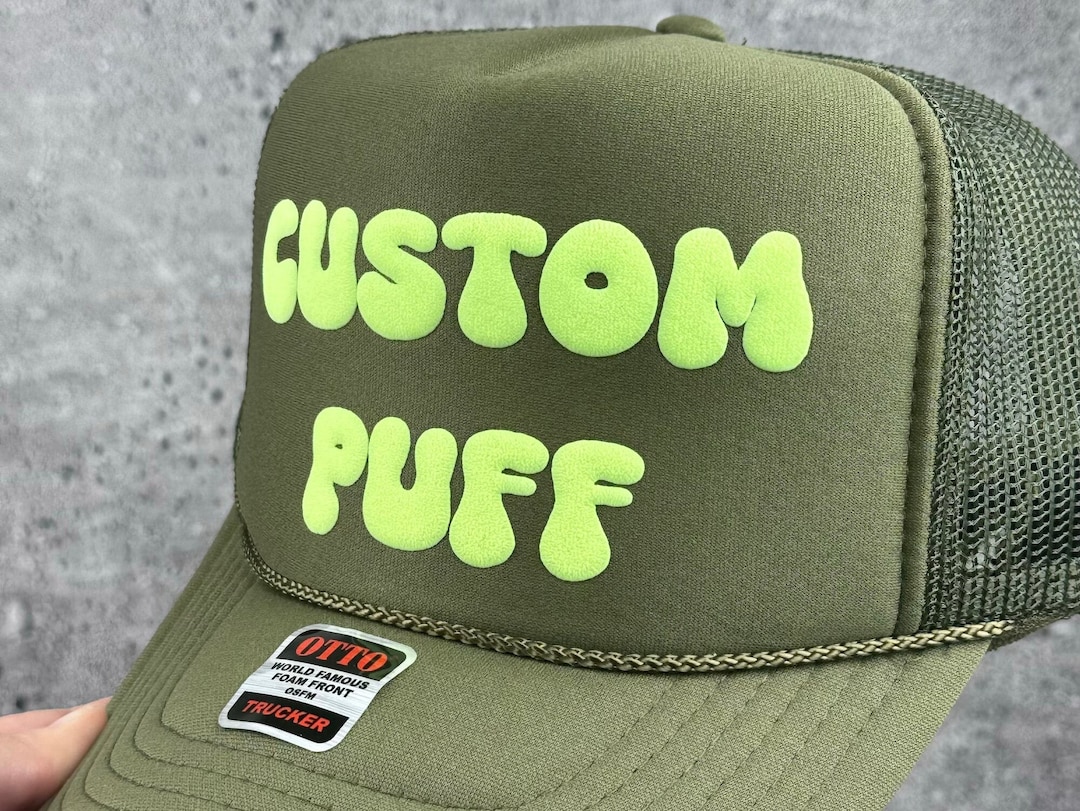 Custom Puff Print Hat, Custom Foam Hat, Custom Mesh Trucker Hat, High ...