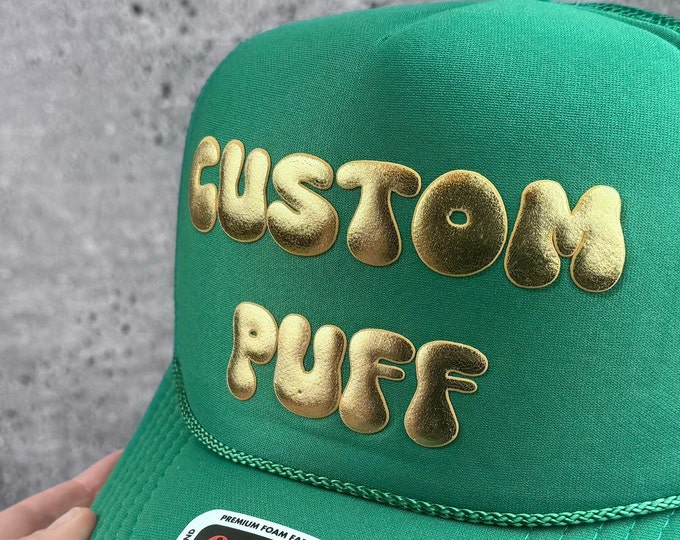 Custom Puff Print Hat, Custom Foam Hat, Custom Mesh Trucker Hat, High ...