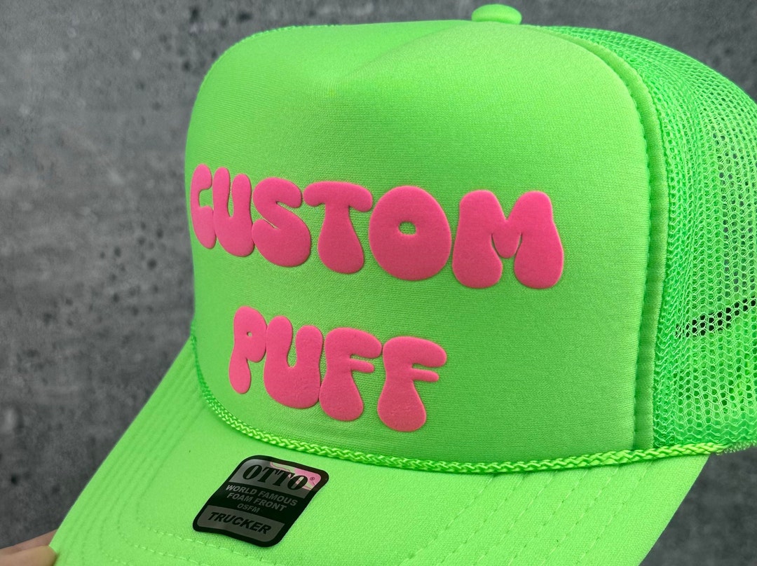 Custom Puff Print Hat, Custom Foam Hat, Custom Mesh Trucker Hat, High ...