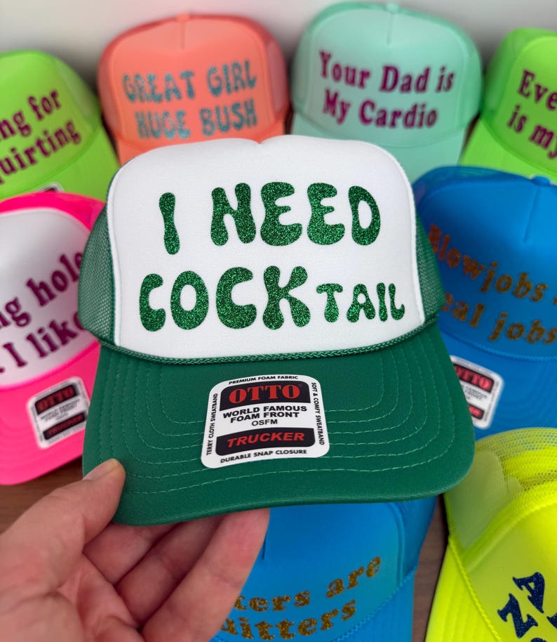 Adult Glitter Custom Party Hat, Inappropriate Bachelorette Glitter ...