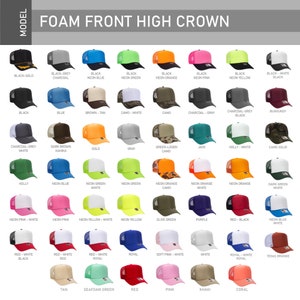 Custom Puff Print Hat, Custom Foam Hat, Custom Mesh Trucker Hat, High ...