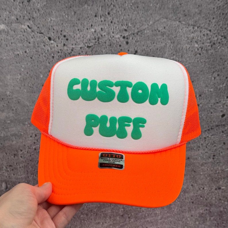 Custom Puff Print Hat, Custom Foam Hat, Custom Mesh Trucker Hat, High ...