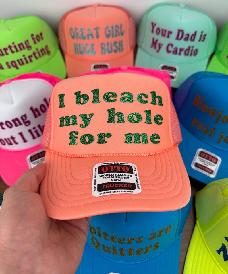Adult Glitter Custom Party Hat, Inappropriate Bachelorette Glitter ...