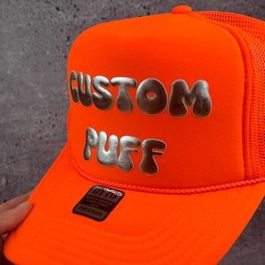 Custom Puff Print Hat, Custom Foam Hat, Custom Mesh Trucker Hat, High ...