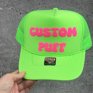 Custom Puff Print Hat, Custom Foam Hat, Custom Mesh Trucker Hat, High ...