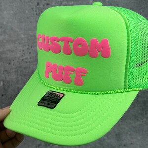 Custom Puff Print Hat, Custom Foam Hat, Custom Mesh Trucker Hat, High ...