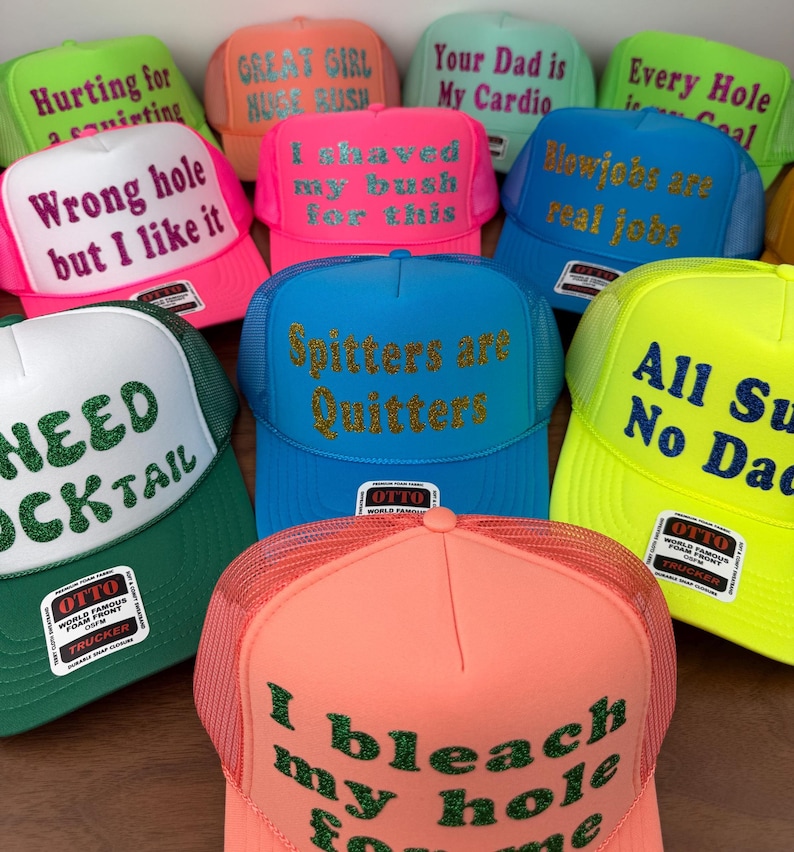 Adult Glitter Custom Party Hat, Inappropriate Bachelorette Glitter ...