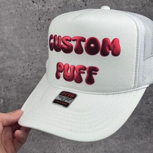 Custom Puff Print Hat, Custom Foam Hat, Custom Mesh Trucker Hat, High ...