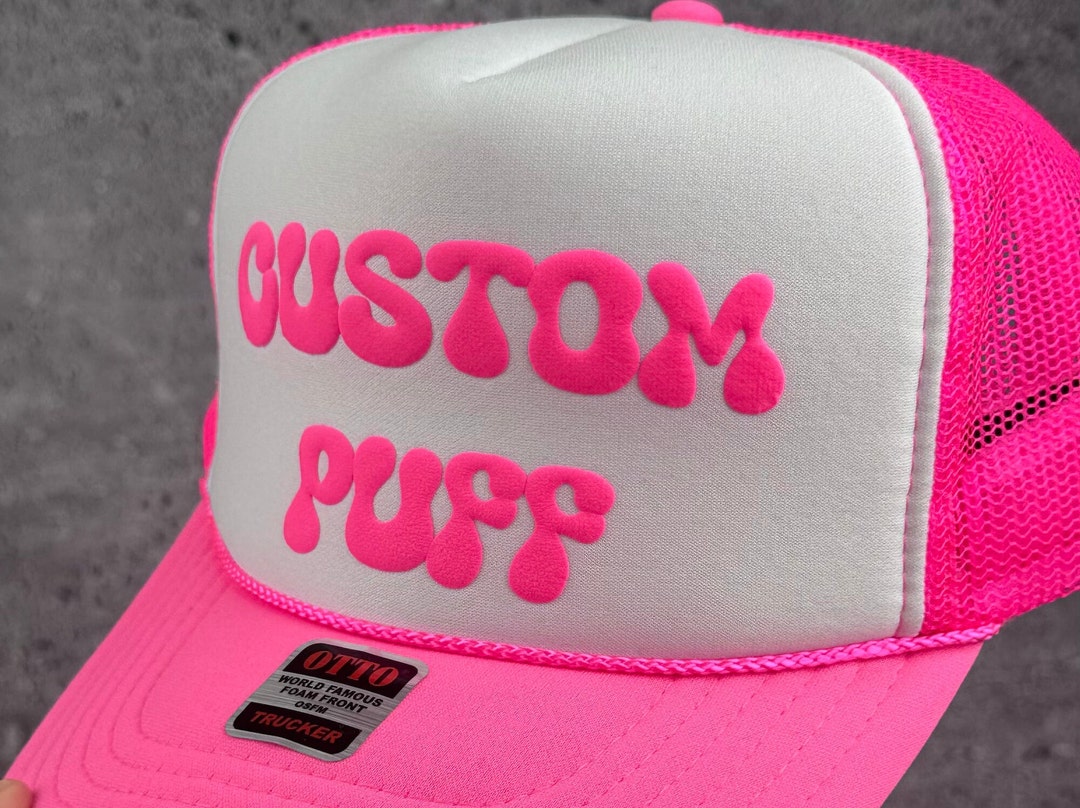 Custom Puff Print Hat, Custom Foam Hat, Custom Mesh Trucker Hat, High ...