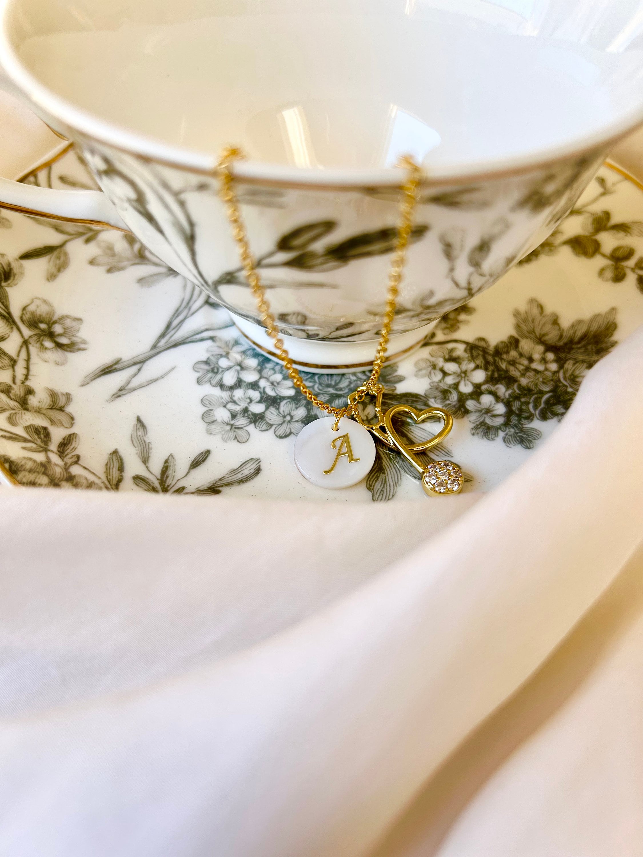 Personalized 24k Matte Gold Plated Necklace With Stethoscope and ...