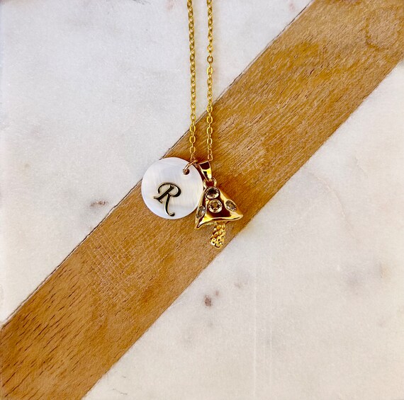 24k gold letter necklace store