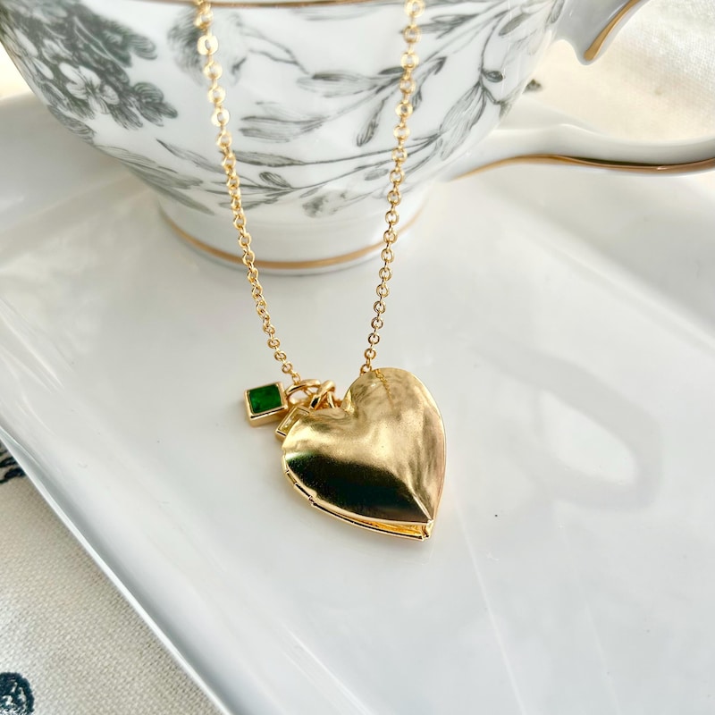 Heart Locket Gold 24k - Etsy