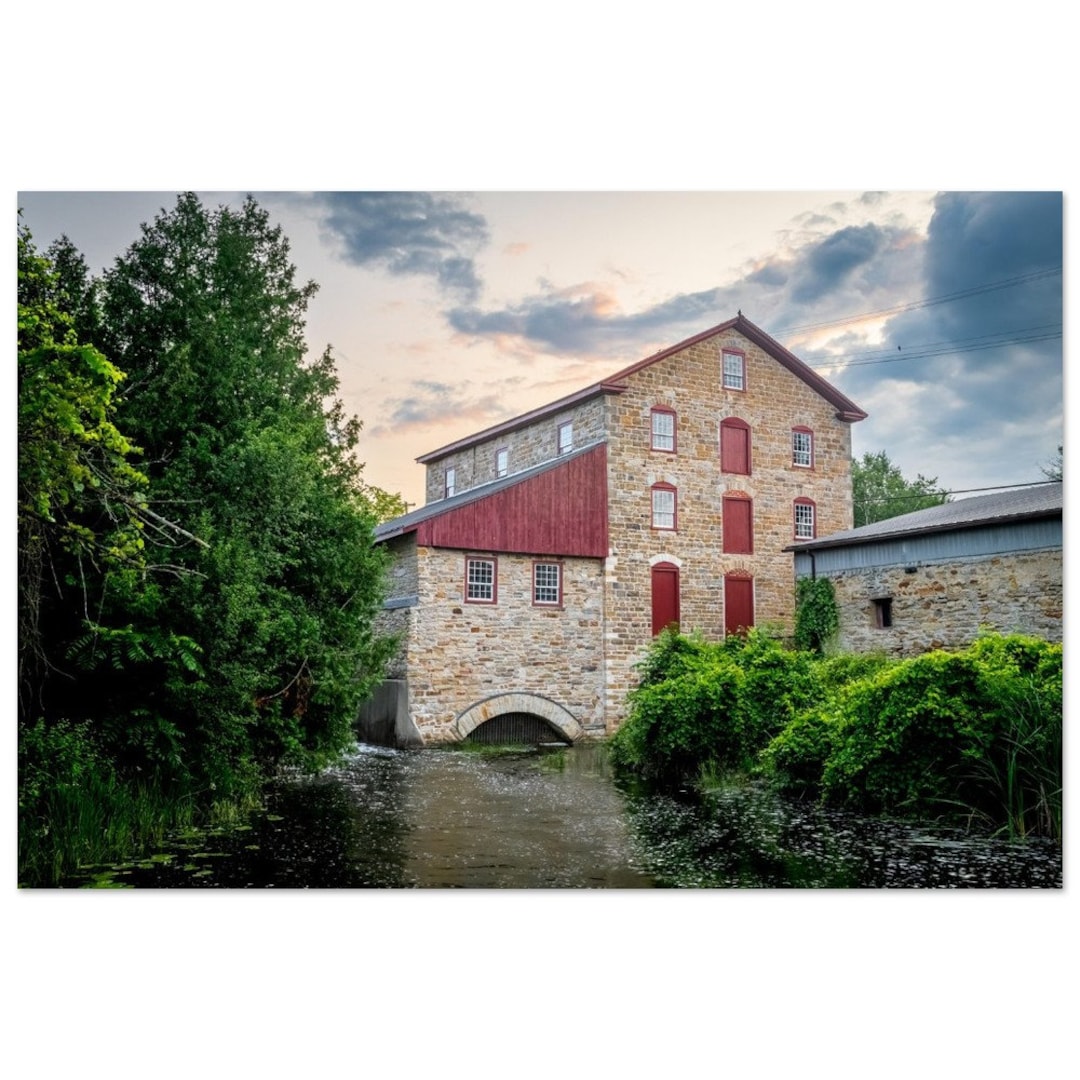 Old Stone Mill Art Print 1 - Etsy