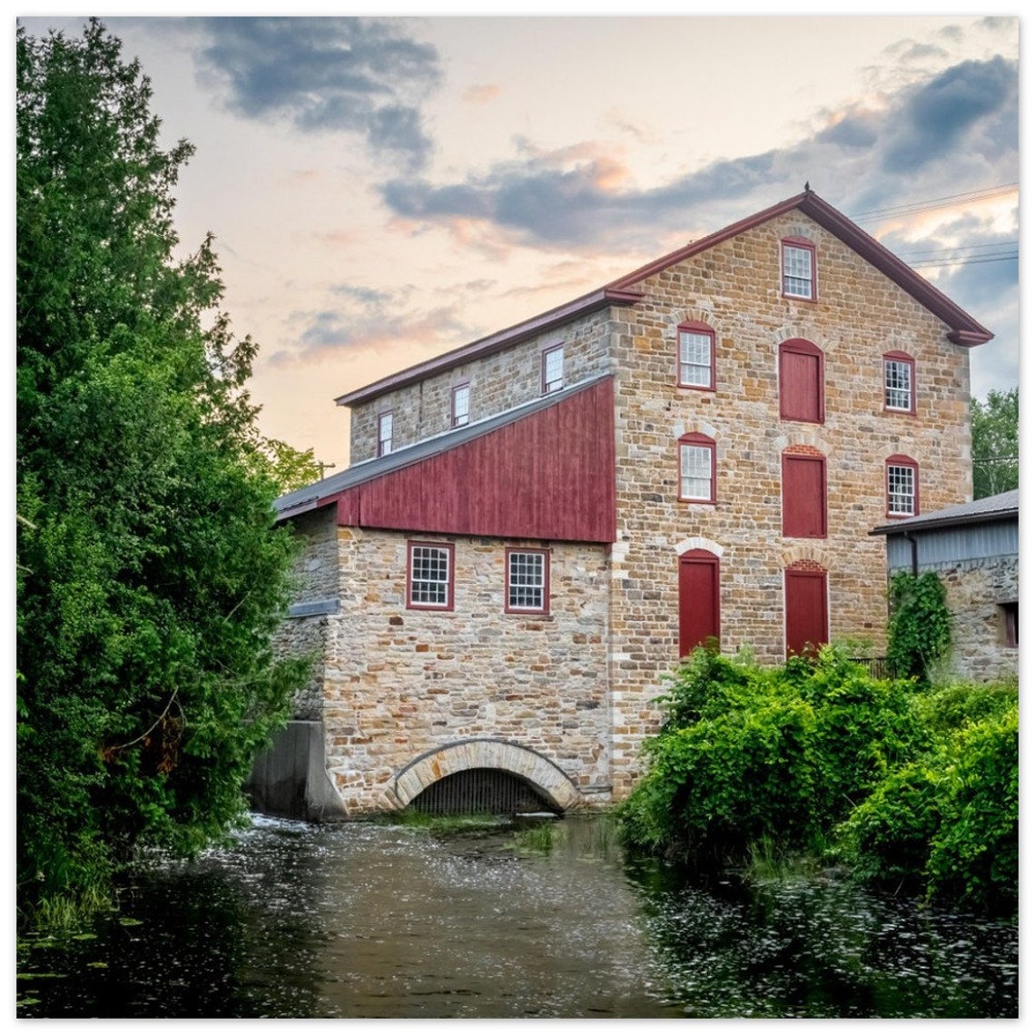 Old Stone Mill Art Print 1 - Etsy
