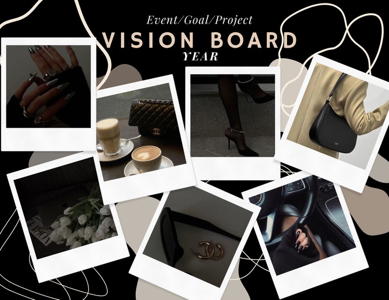 Digital Vision Board Wallpaper Template - Etsy