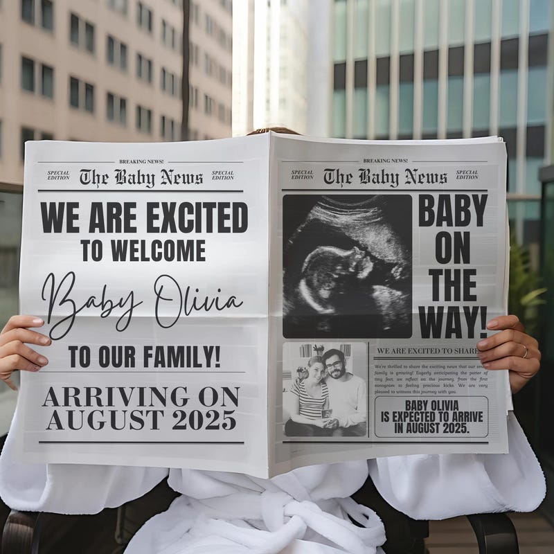 Newspaper Baby - Etsy