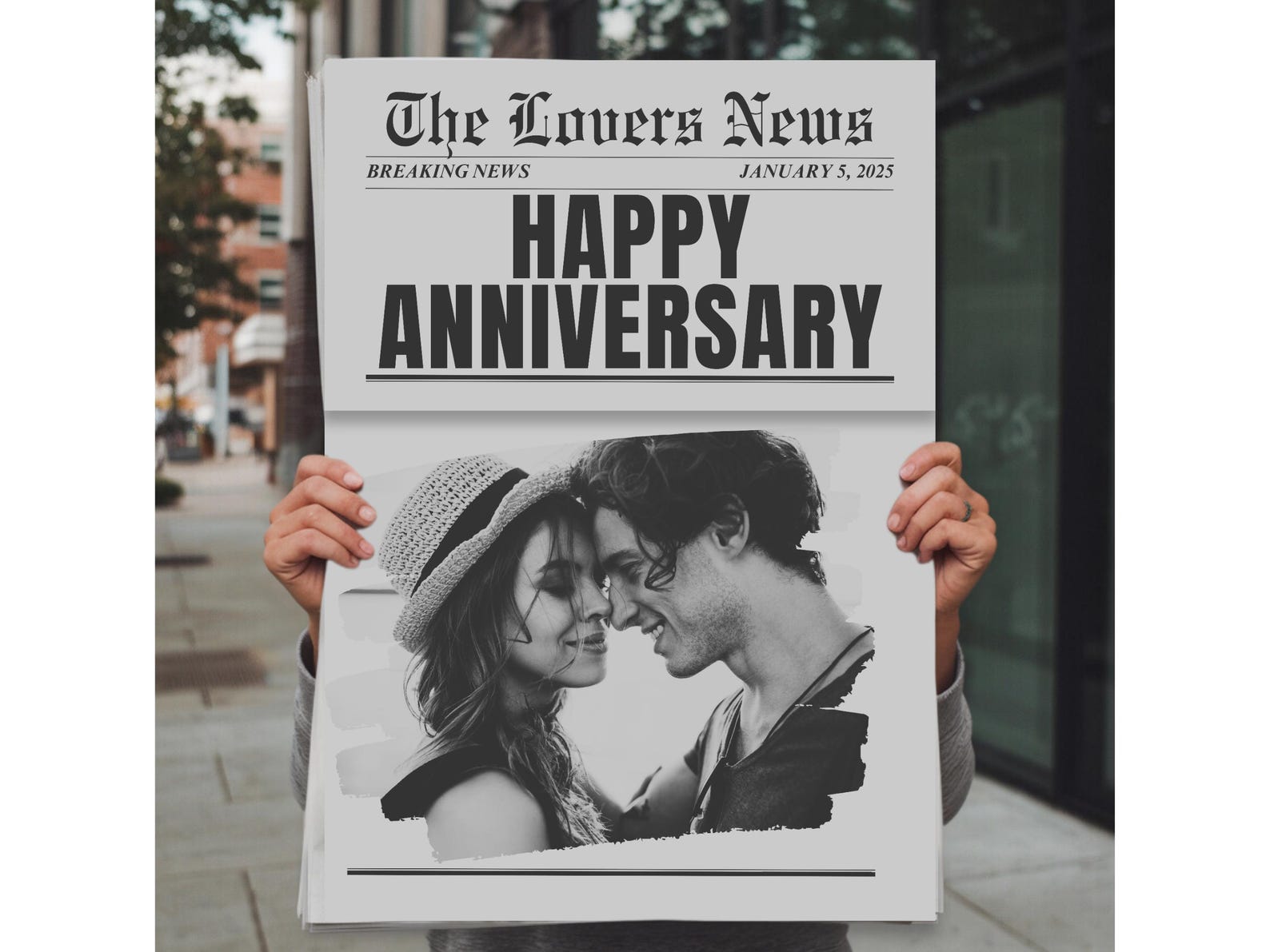 Newspaper 1st Year Anniversary Poster Template Newspaper One Year ...