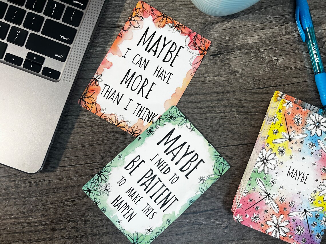 Maybe Cards: A Path to Stress-free Living - Etsy