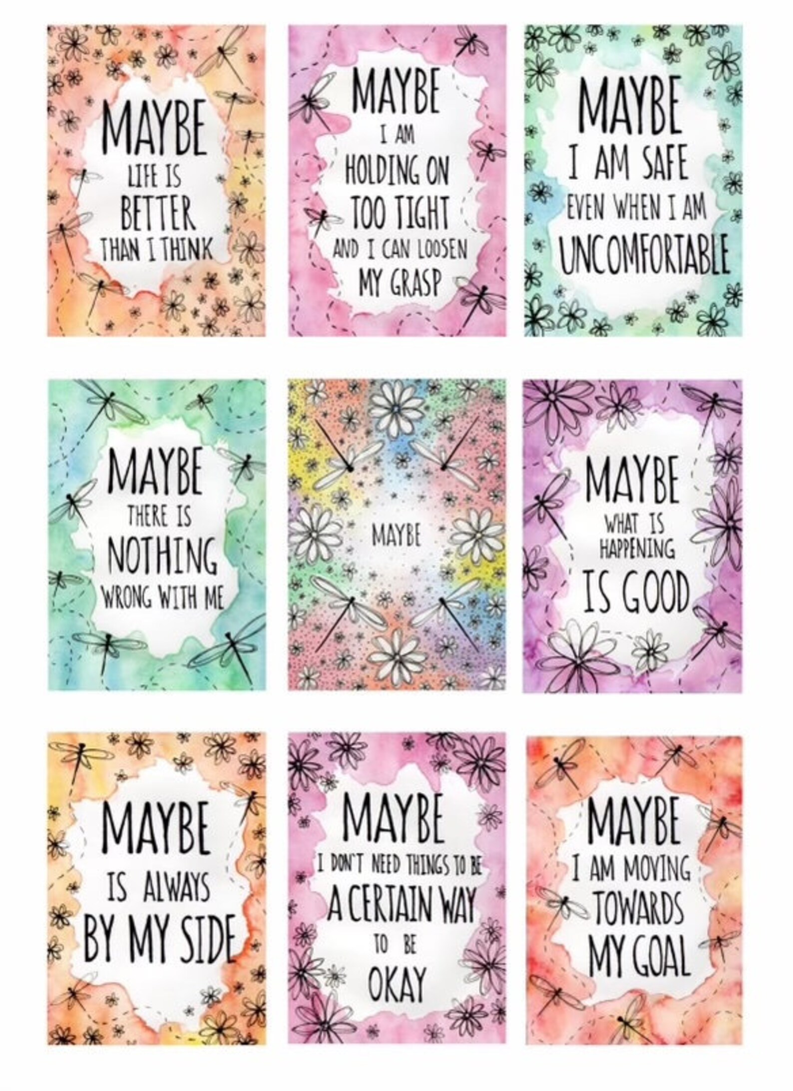 Maybe Cards: A Path to Stress-free Living - Etsy