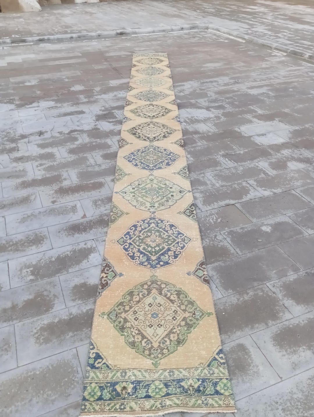 2x23 Oushak Long Runner Rug Colors Neutral Rug Wide Long Runner Rug ...
