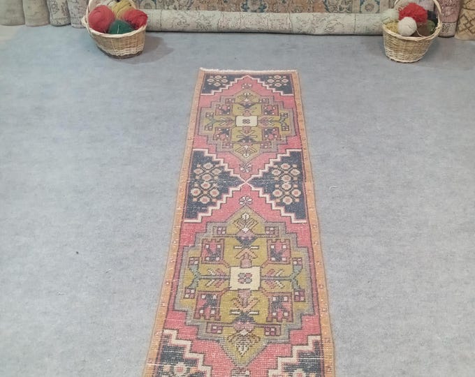 2x6 Runner Rug,2x6 Rug,2x6 TURKISH VINTAGE Rug,oushak Handmade Wool Rug ...